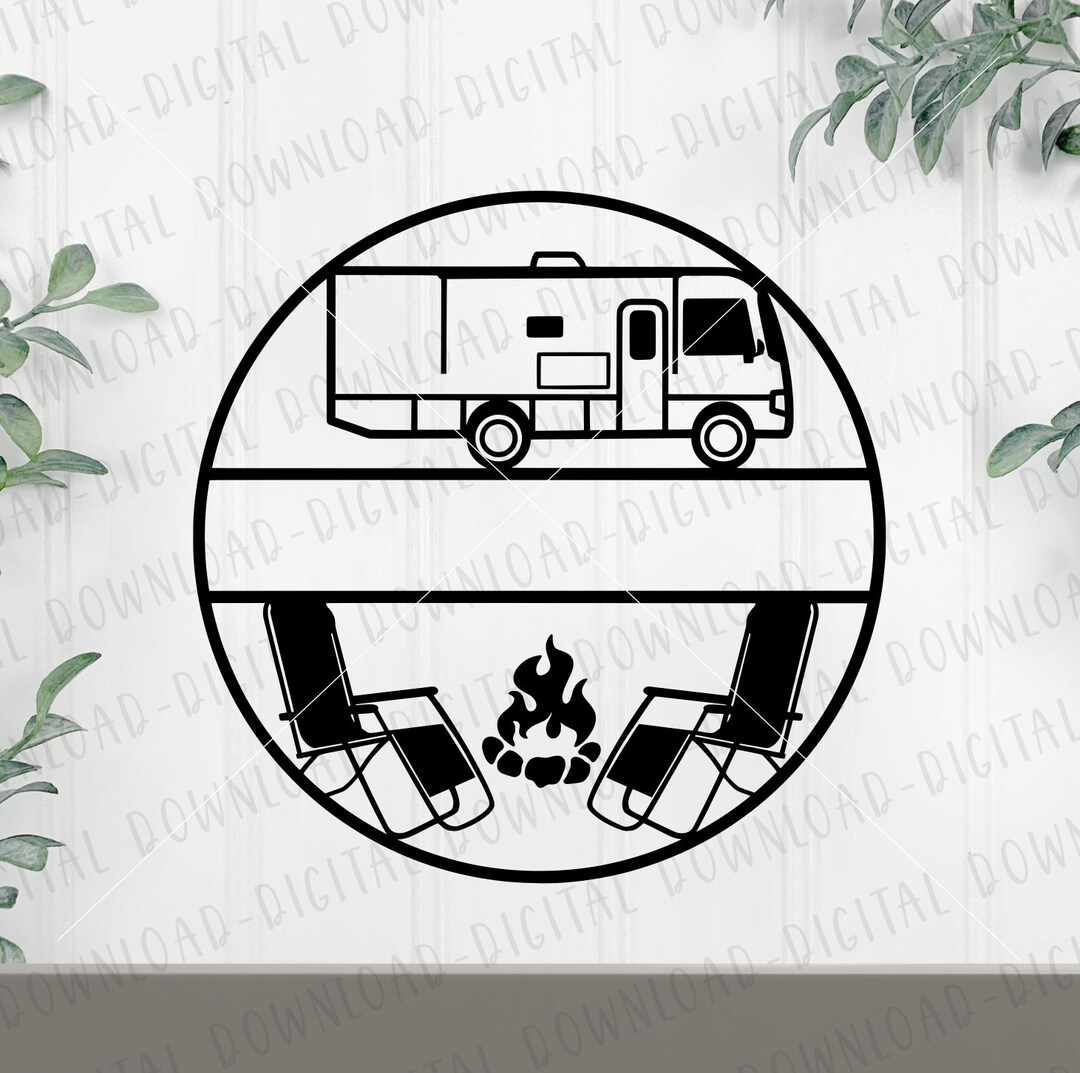 Motorhome Door Sign Svg, Circle Class A Svg, Class A SVG, Class A ...