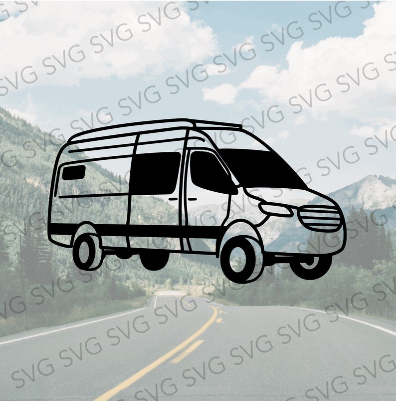Camper Van SVG Class B SVG Camper Cut File Van Camper - Etsy