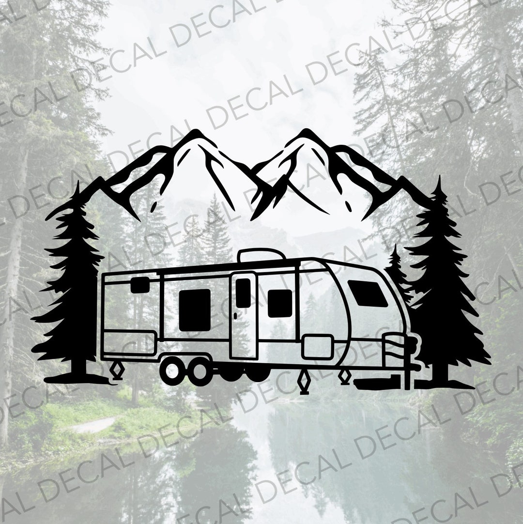 Trailer Decal, Camper Decal, Decal for Campsite, Camper Decor, Vinyl ...