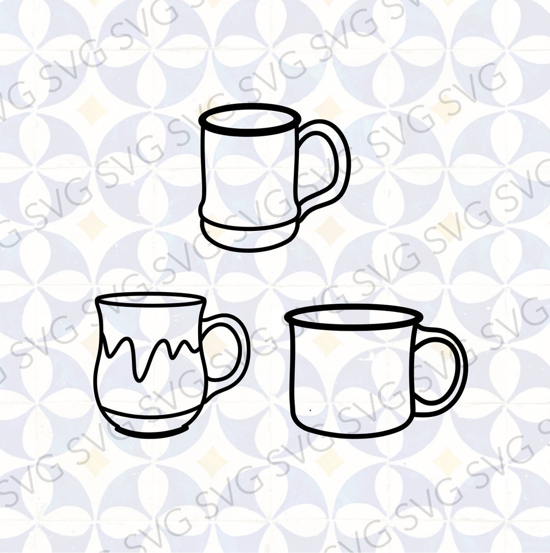 Mugs SVG, Coffee Mug Svg, Coffee Cup Svg - Etsy
