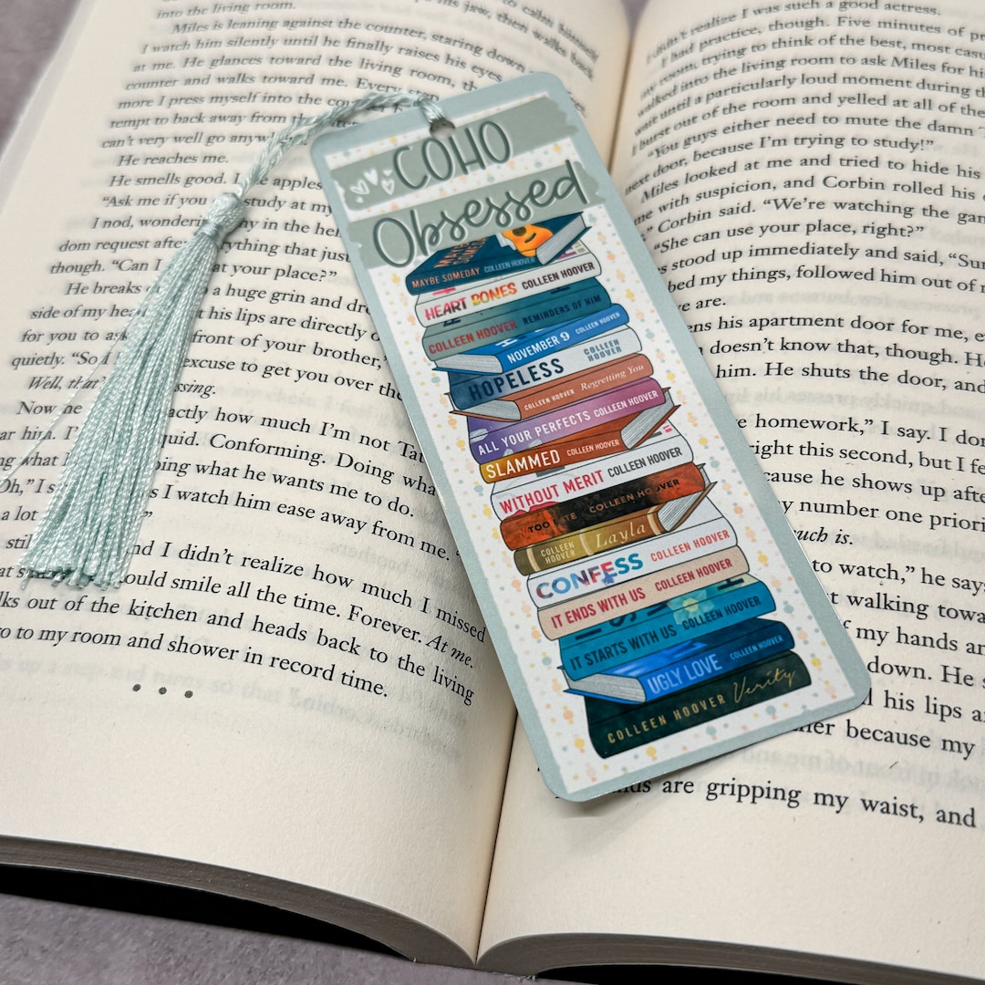 Coho Obsessed Blue Bookmark, Coho Obsessed, Heart Bones Bookmark, Coho ...