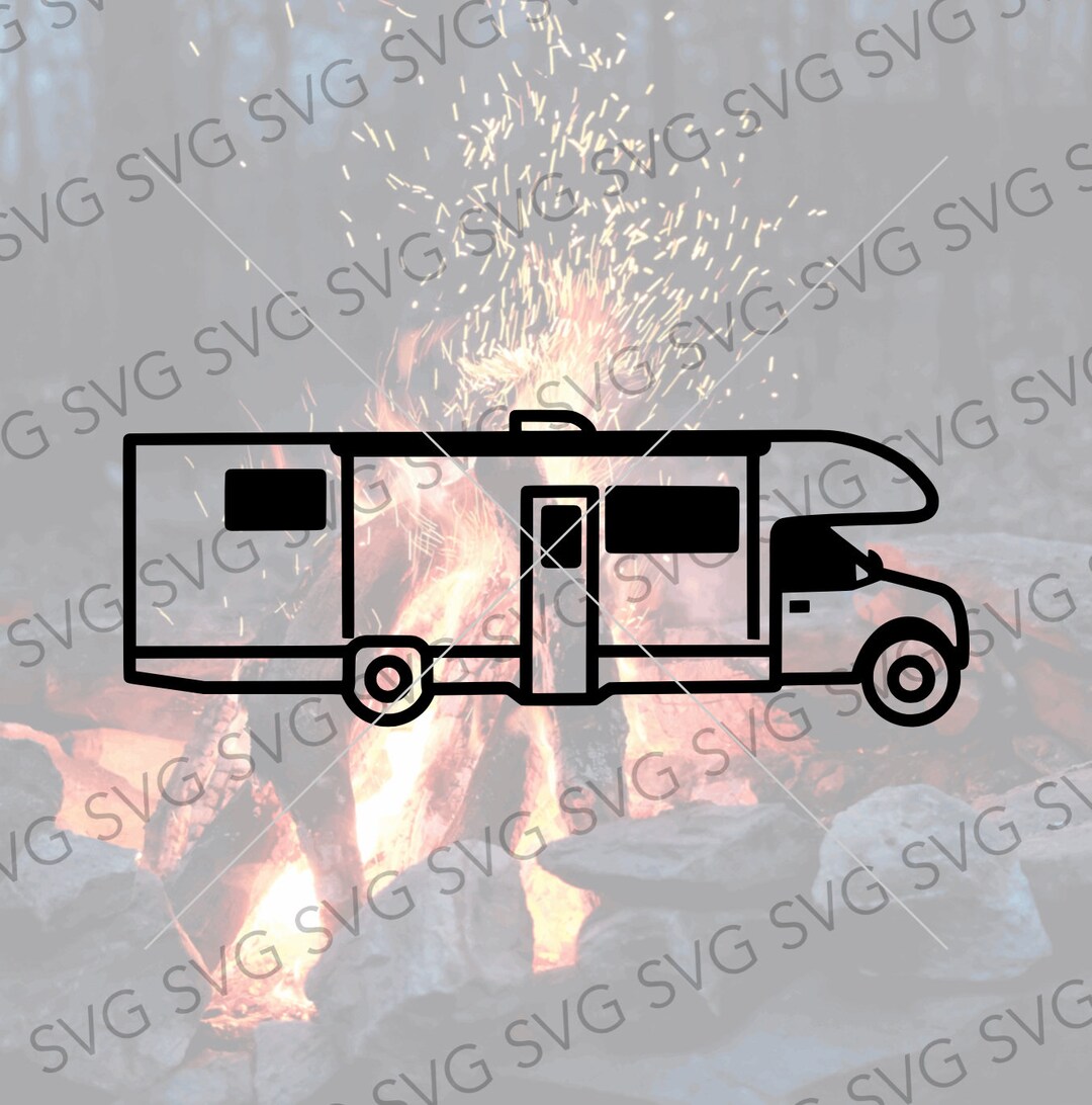 Class C SVG, Motorhomesvg, Small Class C Png, Camper SVG, Camper Cut ...