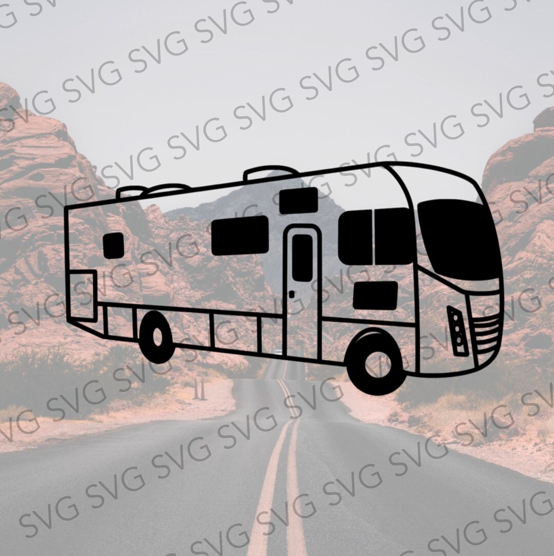 Class A SVG, Class A Camper, Motorhome SVG, Camper SVG, Camper Cut File ...