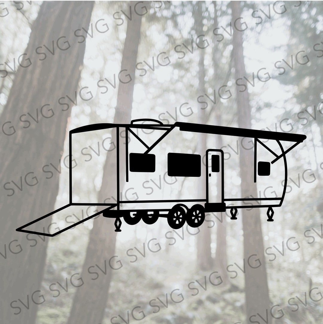 Travel Trailer Toy Hauler SVG, Camping and off Roading, Travel Trailer ...
