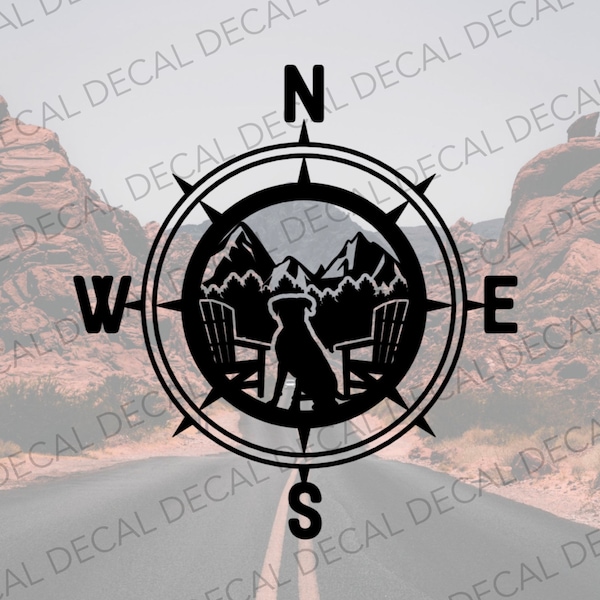 Compass Decal - Etsy