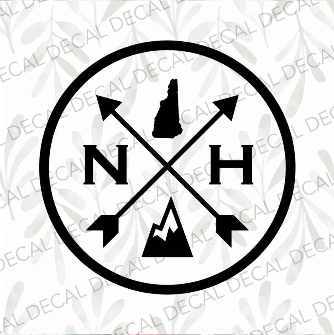 New Hampshire Decal, New Hampshire Home Decal, Car Decal, New Hampshire ...