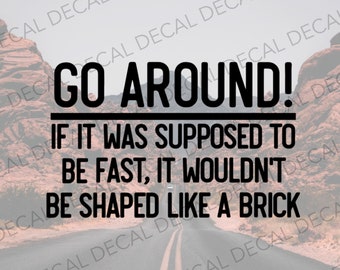 Go Around Decal Camper Decal Funny Camper Decal Sticker for | Etsy