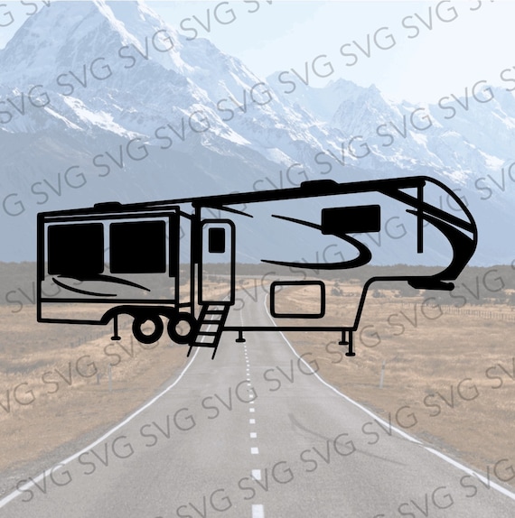 Fifth Wheel SVG Camper SVG Camper Cut File Camper Cutting - Etsy
