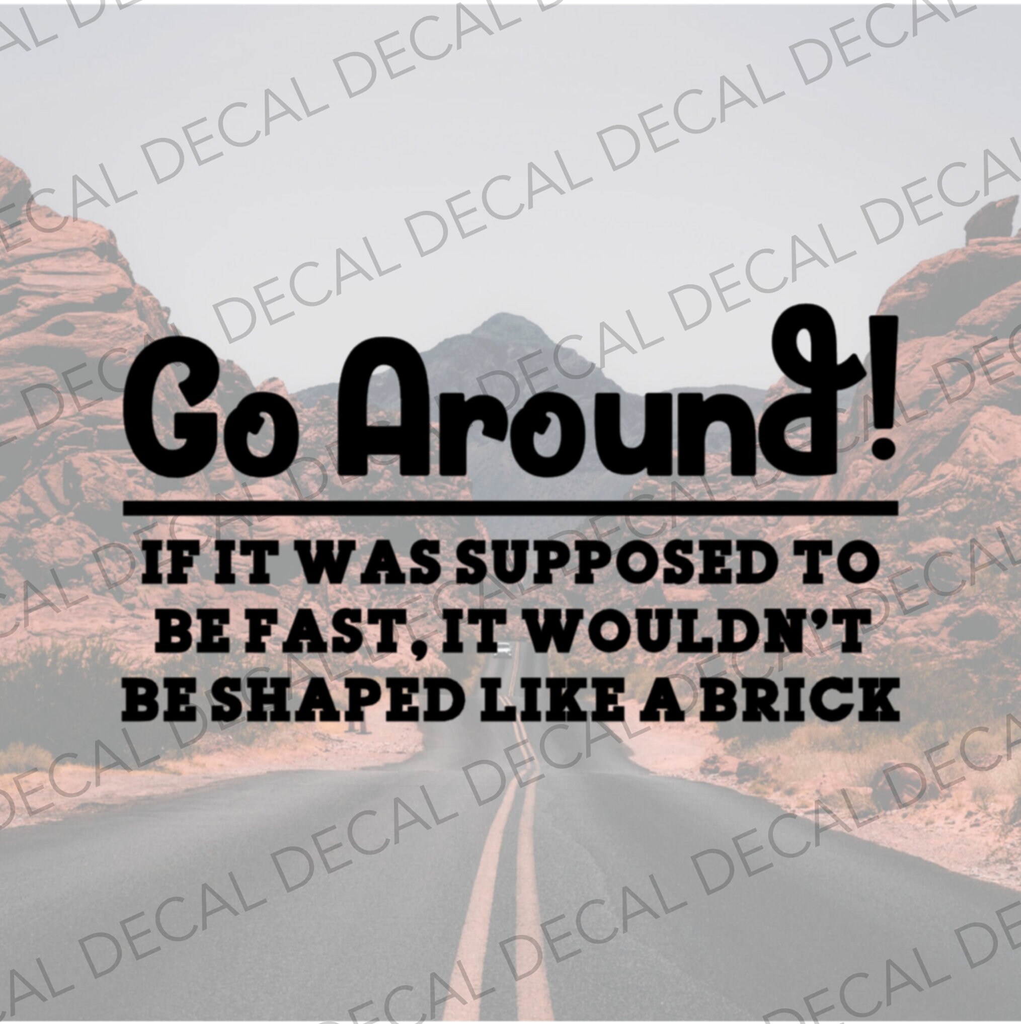 Go Around Decal Camper Decal Funny Camper Decal Sticker for - Etsy