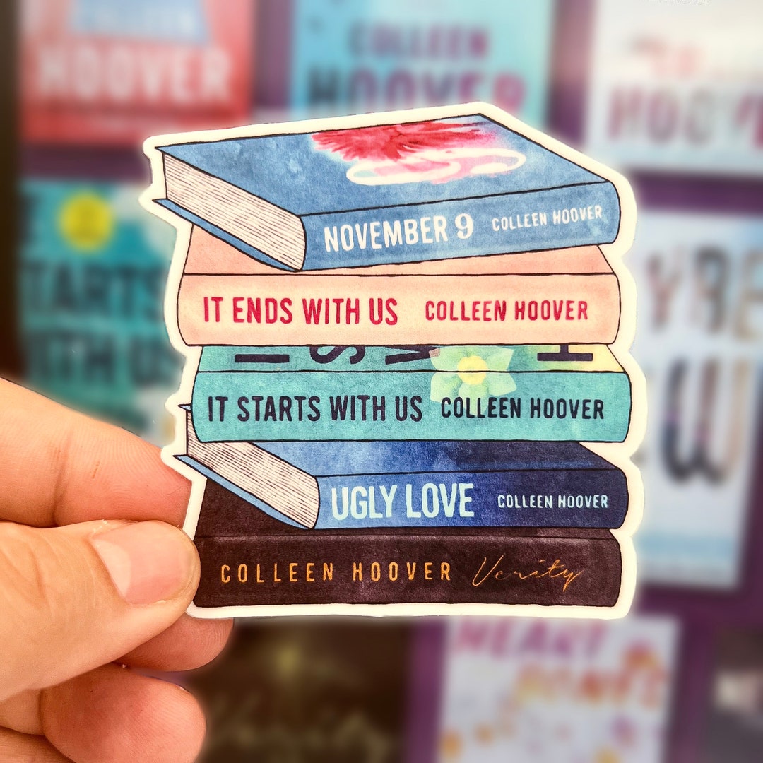 Colleen Hoover Books Sticker Book Stack Sticker Coho - Etsy