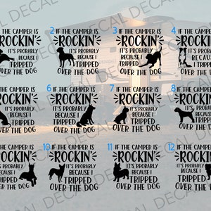 If the Camper is Rockin Decal, Funny Camper Decal, Fifth Wheel Decal ...