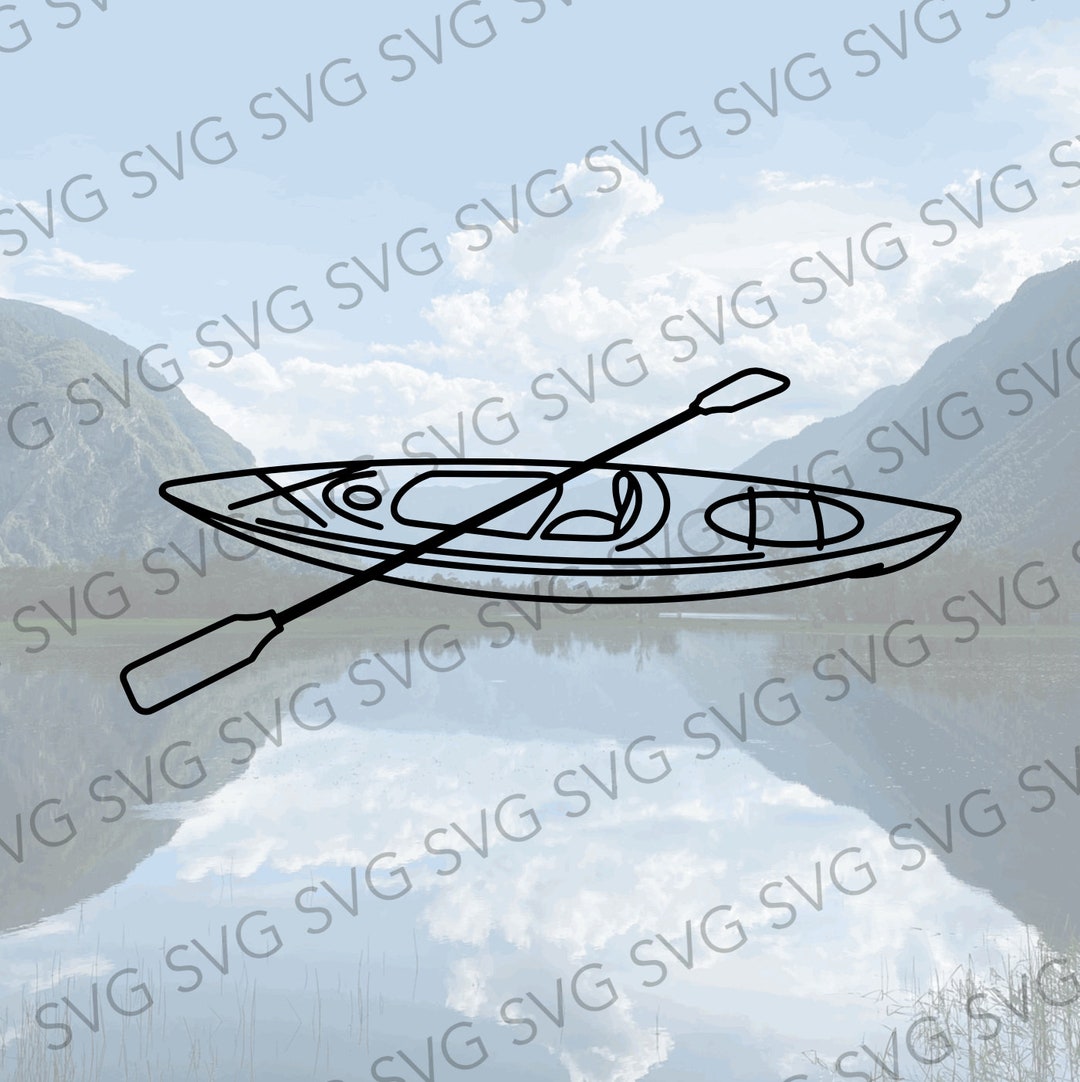 Kayak Svg, Boat Svg, Kayak Cut File - Etsy