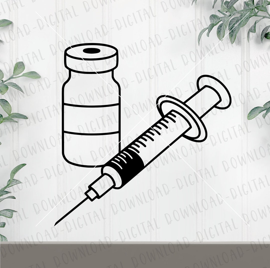 Needle Injection SVG, Needle and Vial SVG, Infertility Svg, IVF Svg ...