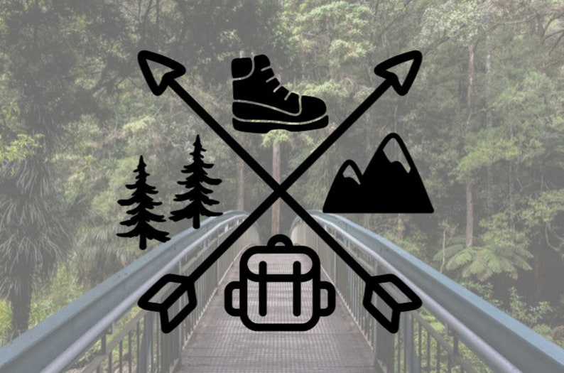 Hiker Decal Hiking Decal Vinyl Decal Hiker Sticker Happy - Etsy