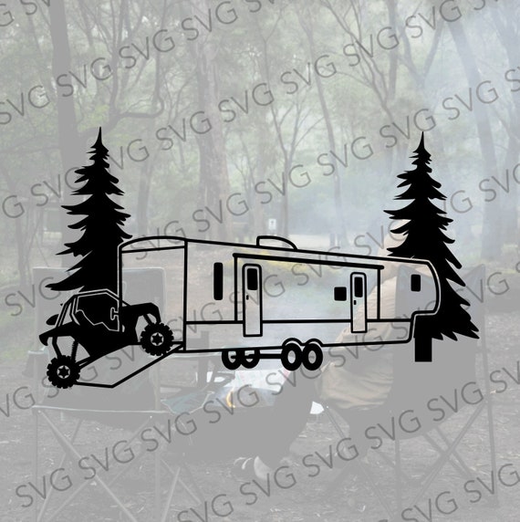 Toy Hauler SVG Fifth Wheel Toy Hauler Camper SVG Camper Cut - Etsy