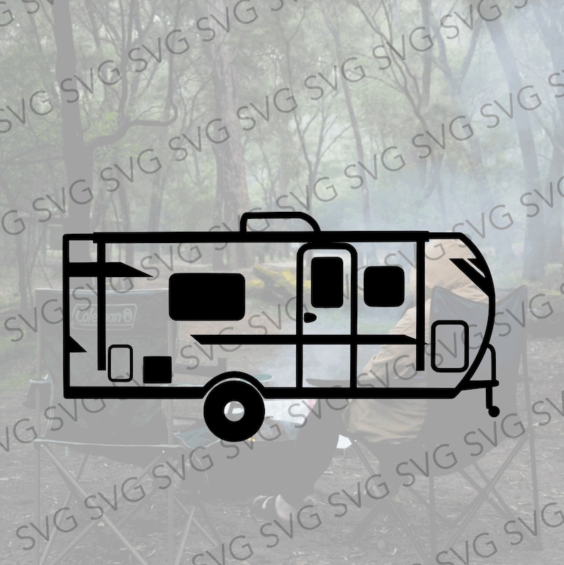 Trailer SVG Travel Trailer Camper SVG Camper Cut File - Etsy