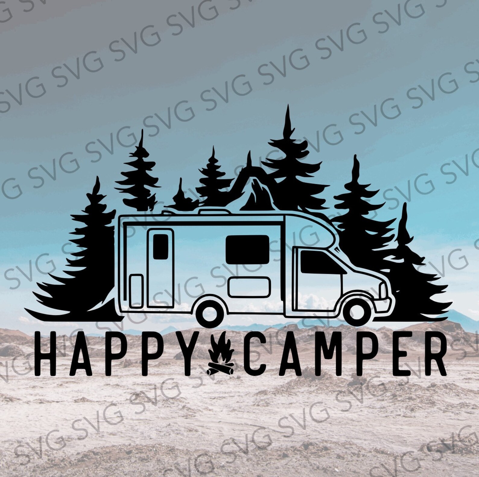 B Plus SVG, B+ Svg, Class B Motorhome, Motorhome Cut File, B+ Motorhome ...