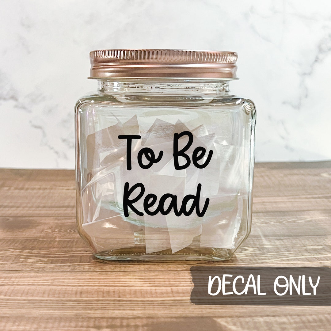 TBR Jar Decal, to Be Read, Book Lover, Reader Gift - Etsy