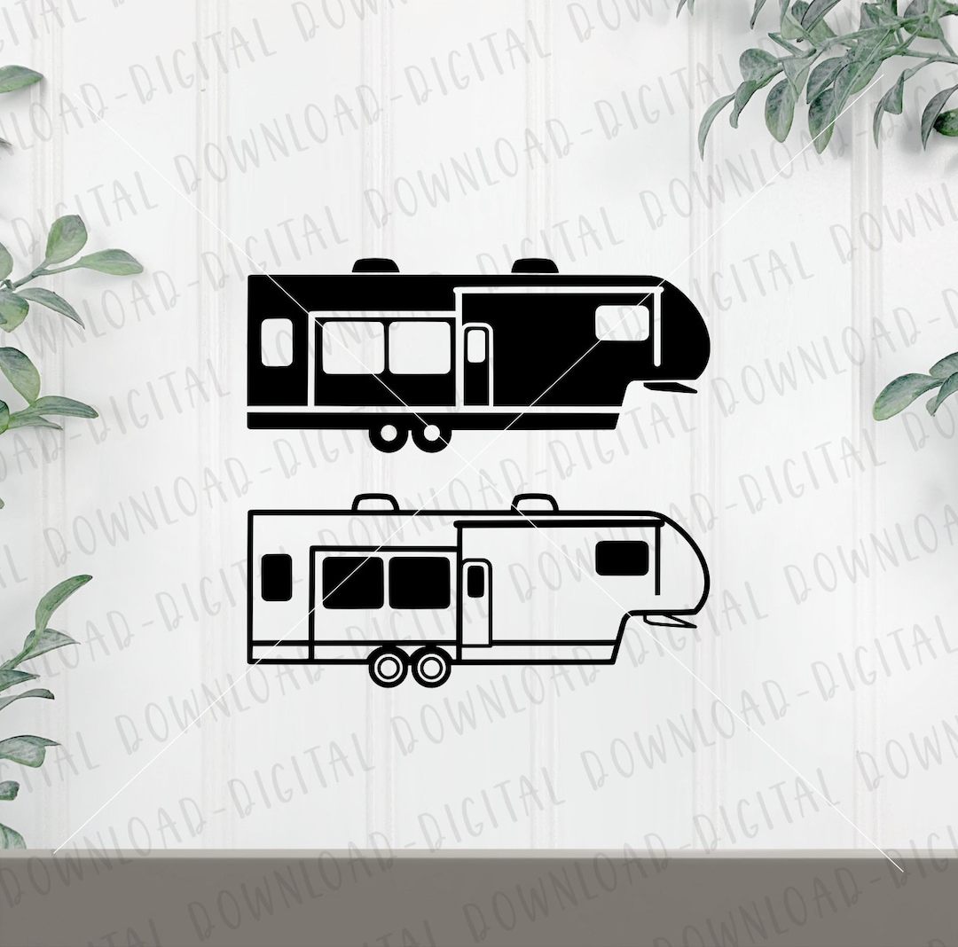 Fifth Wheel SVG, Camper SVG, Camper Cut File, Camper Cutting File, Svg ...