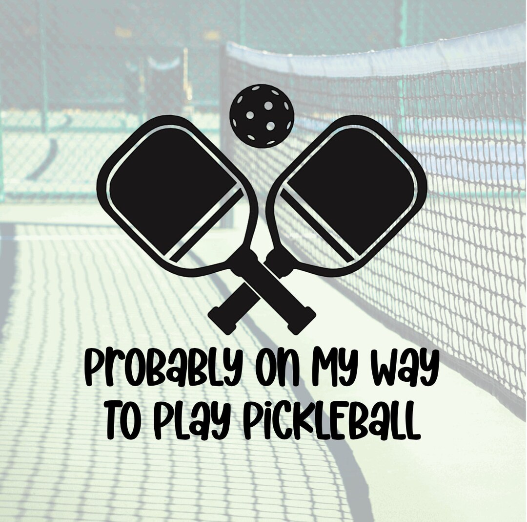 Pickleball Decal, Pickleball Player, Vinyl Decal, Pickleball Car Decal ...