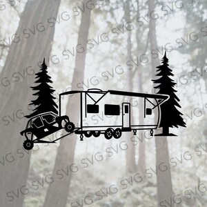 Travel Trailer Toy Hauler SVG, Camping and off Roading, Travel Trailer ...
