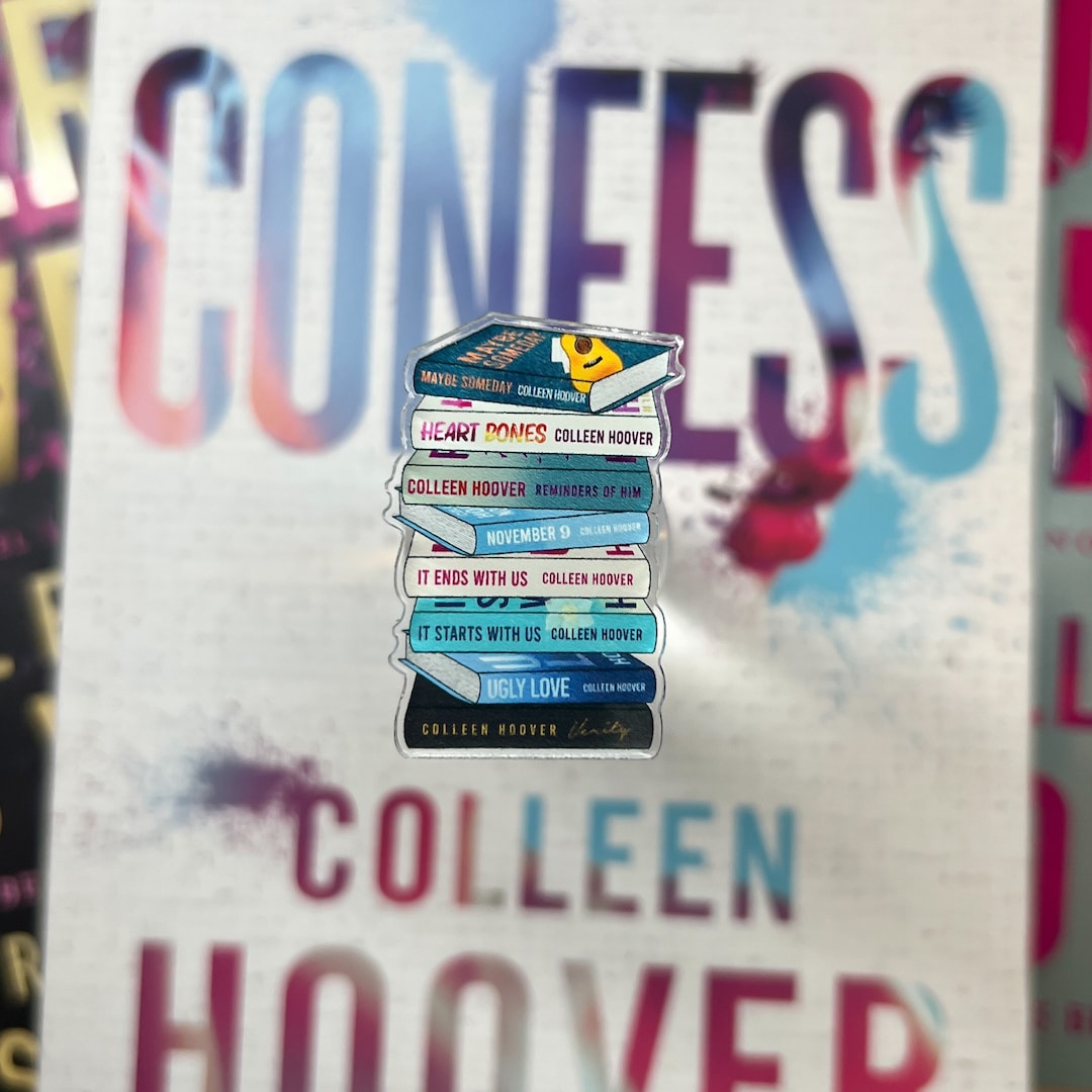 Colleen Hoover Books Pin, Coho Book Stack, Coho Pin, Coho Lapel Pin ...