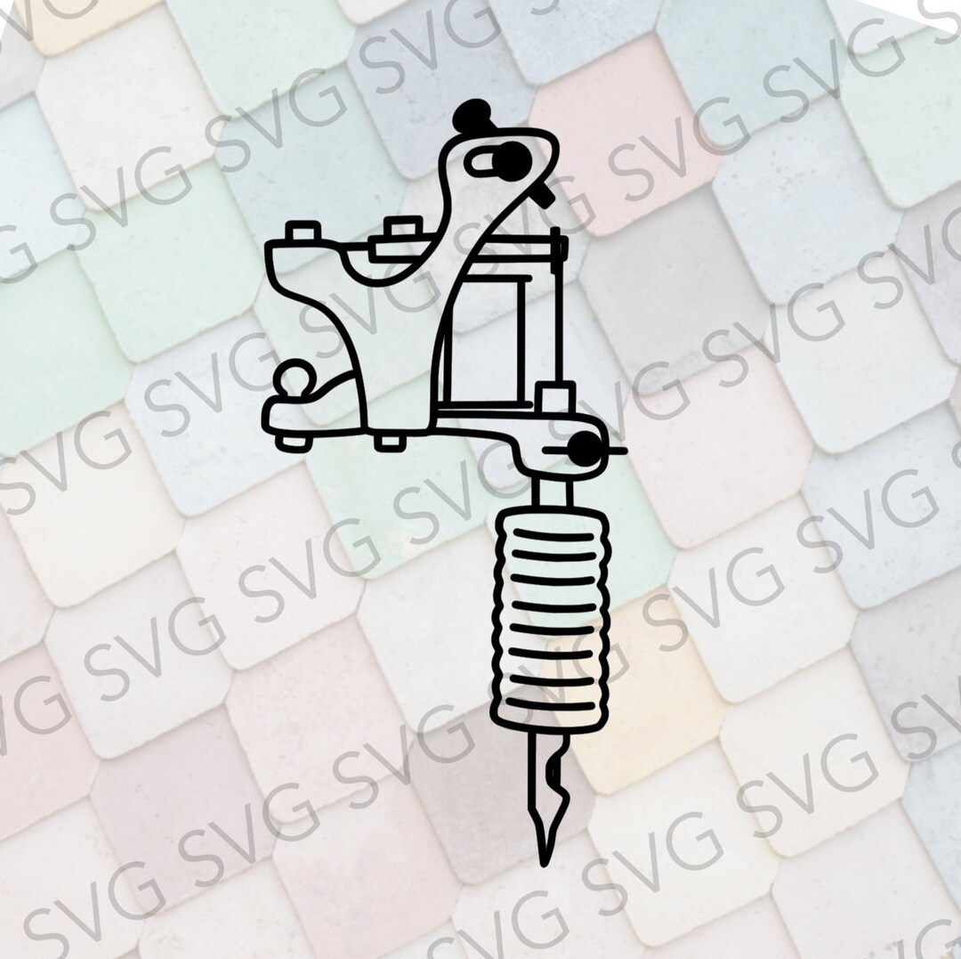 Tattoo Machine SVG, Tattoo Gun SVG - Etsy