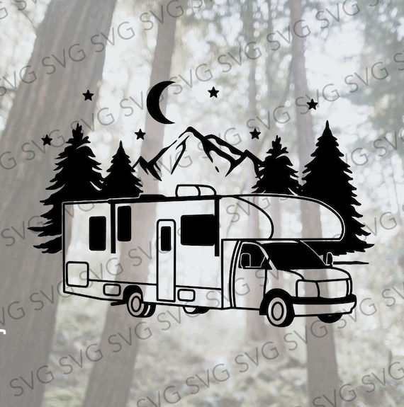 Class C SVG Class C Mountains SVG Motorhome SVG Camper Cut | Etsy
