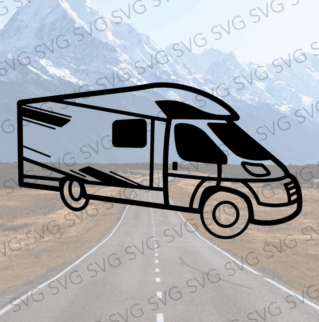 Class C SVG, Camper SVG, Camper Cut File, Motorhome SVG, Camper Cutting ...
