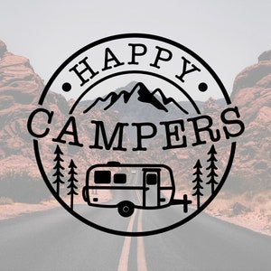 Scamp Decal, Happy Campers Decal, Happy Campers Scamp, Decal for Camper ...
