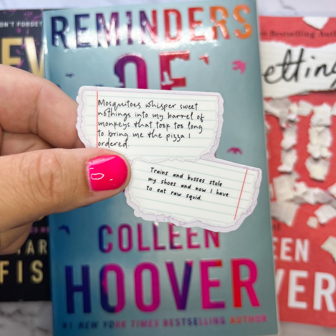 Too Late Sticker, Colleen Hoover Books Sticker, Coho Sticker, Coho ...