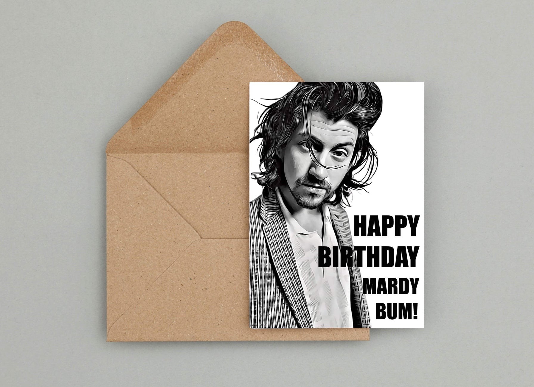 Alex Turner Arctic Monkeys happy Birthday Mardy Bum Card - Etsy