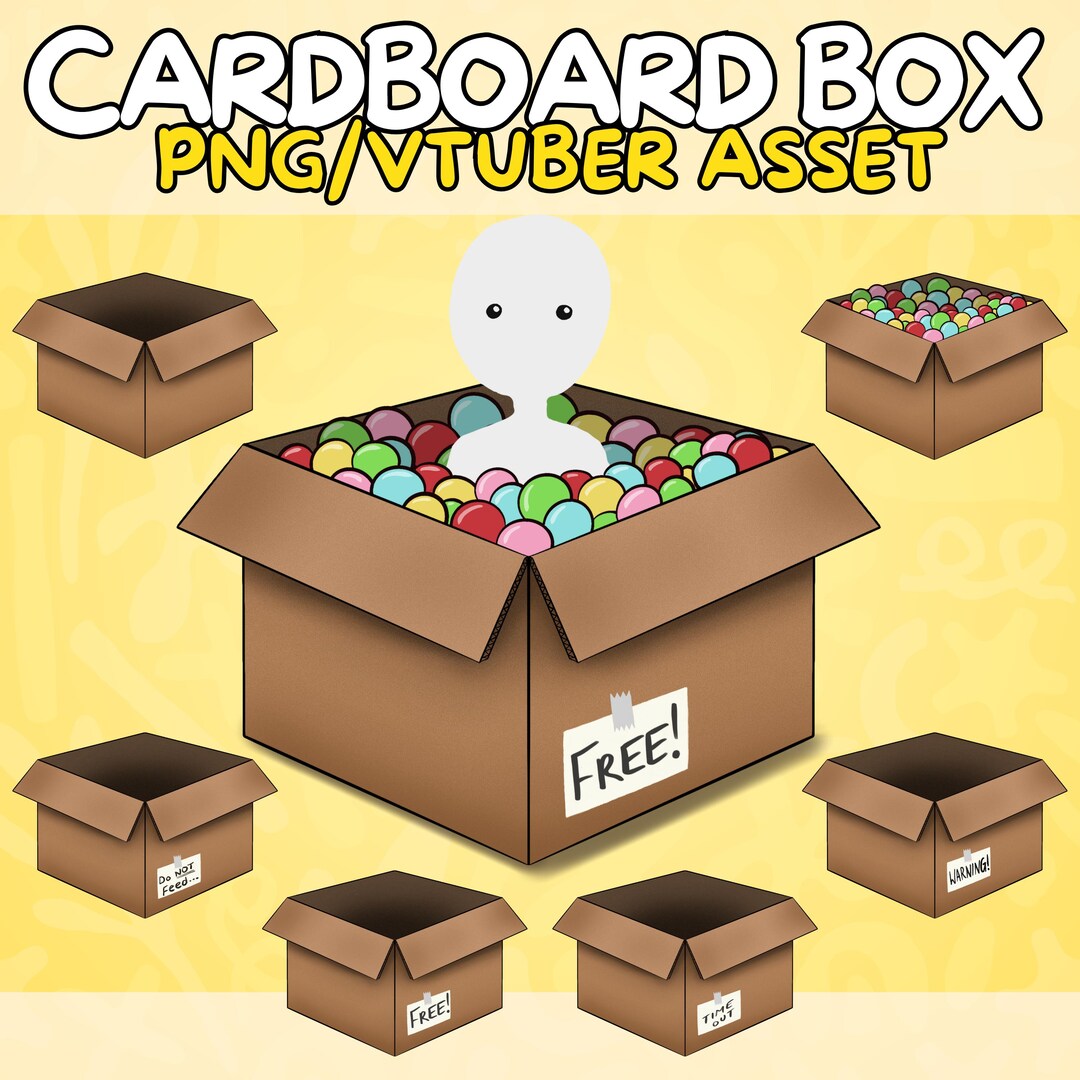 VTUBER/PNGTUBER Cardboard Box Ball Pit Stream Asset Add-on - Etsy
