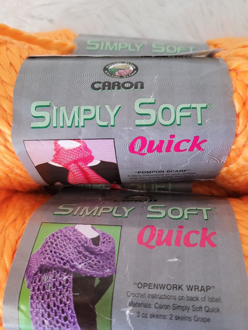 Caron Simply Soft Quick Yarn - MANGO Color - Discontinued - Etsy
