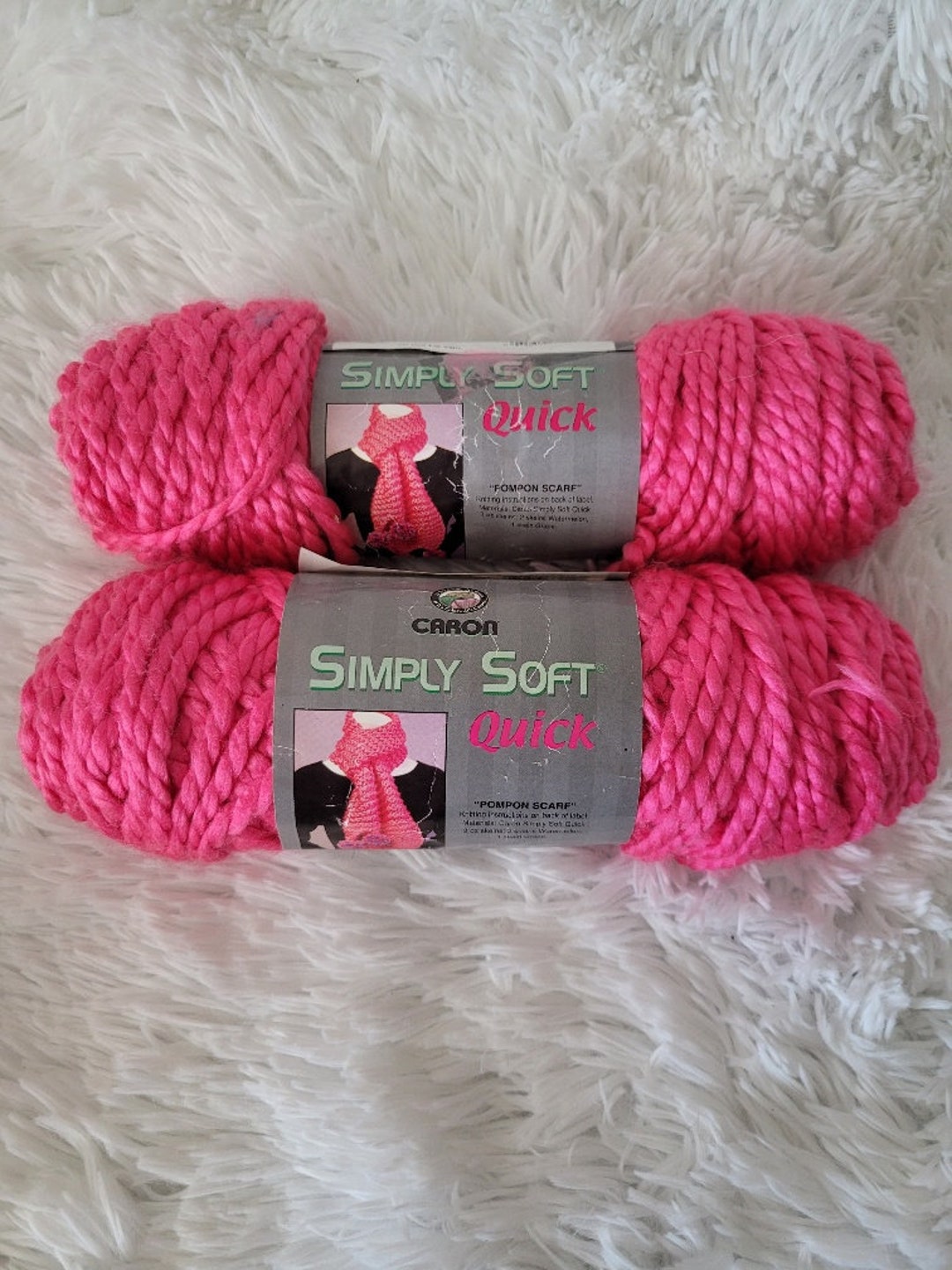 Caron Simply Soft Quick Yarn - Watermelon Color - Discontinued - Etsy