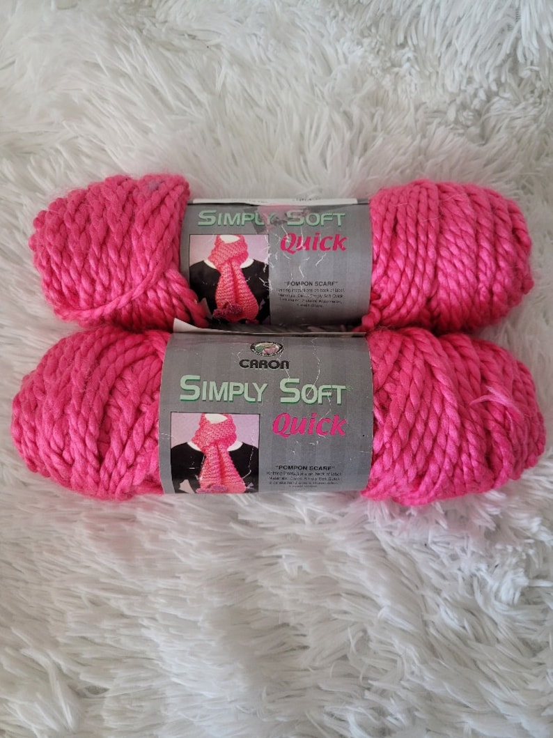 Caron Simply Soft Quick Yarn Watermelon Color Discontinued - Etsy