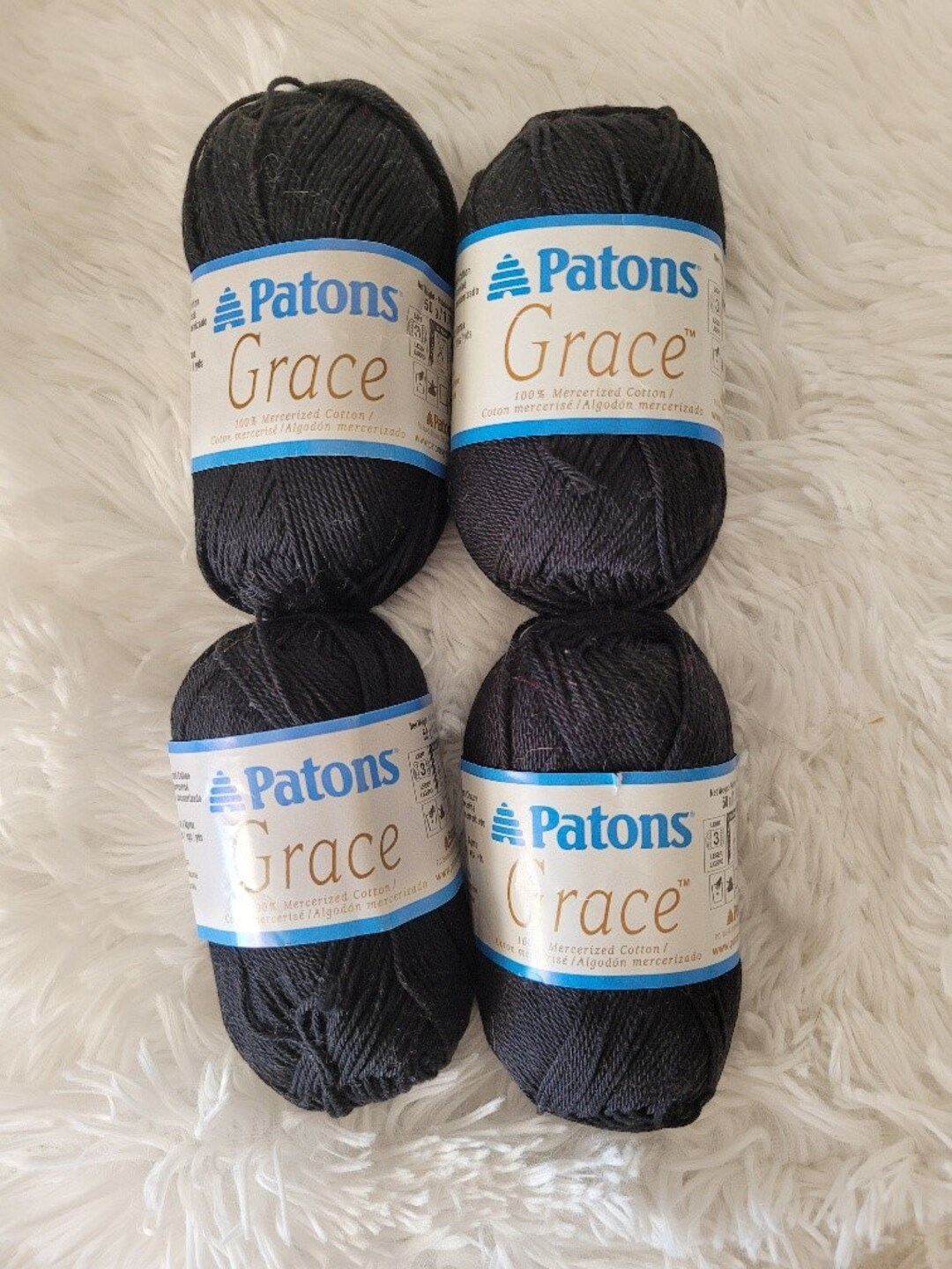 Patons Grace Cotton Yarn in Color Night - Etsy
