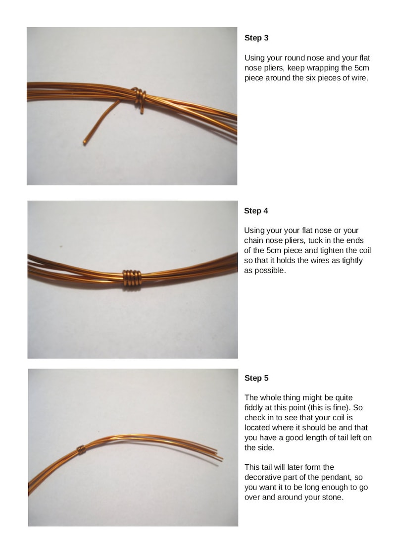Wire Wrap Tutorial, DIY Wire Wrapping, Double Bail Heady Flow Pendant ...
