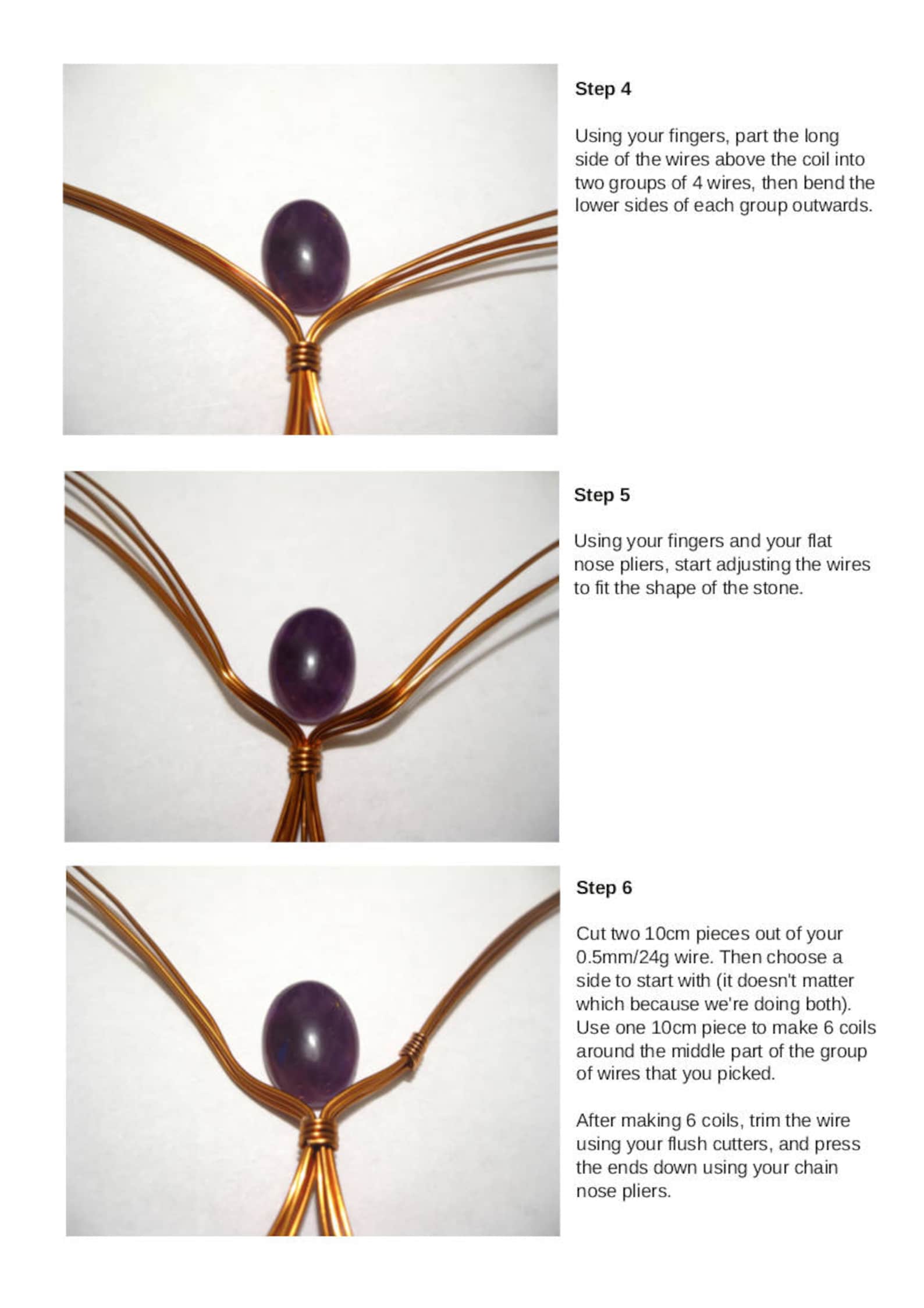 Wire Wrap Tutorial DIY Wire Wrapping Heady Complex - Etsy