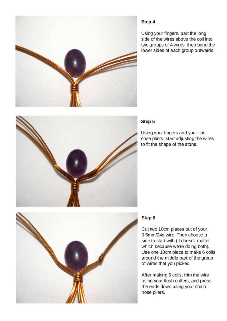 Wire Wrap Tutorial DIY Wire Wrapping Heady Complex | Etsy