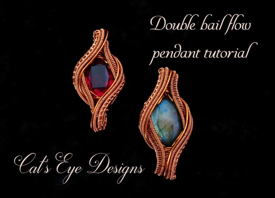 Wire Wrap Tutorial, DIY Wire Wrapping, Double Bail Heady Flow Pendant ...