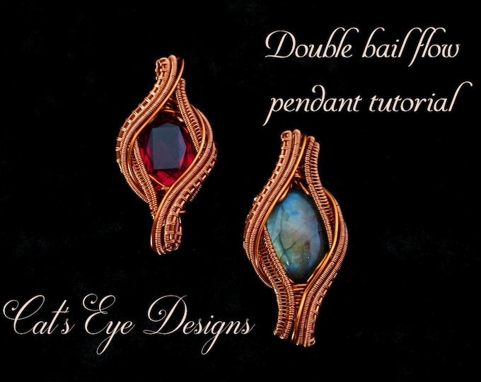 Wire Wrap Tutorial DIY Wire Wrapping Double Bail Heady Flow - Etsy