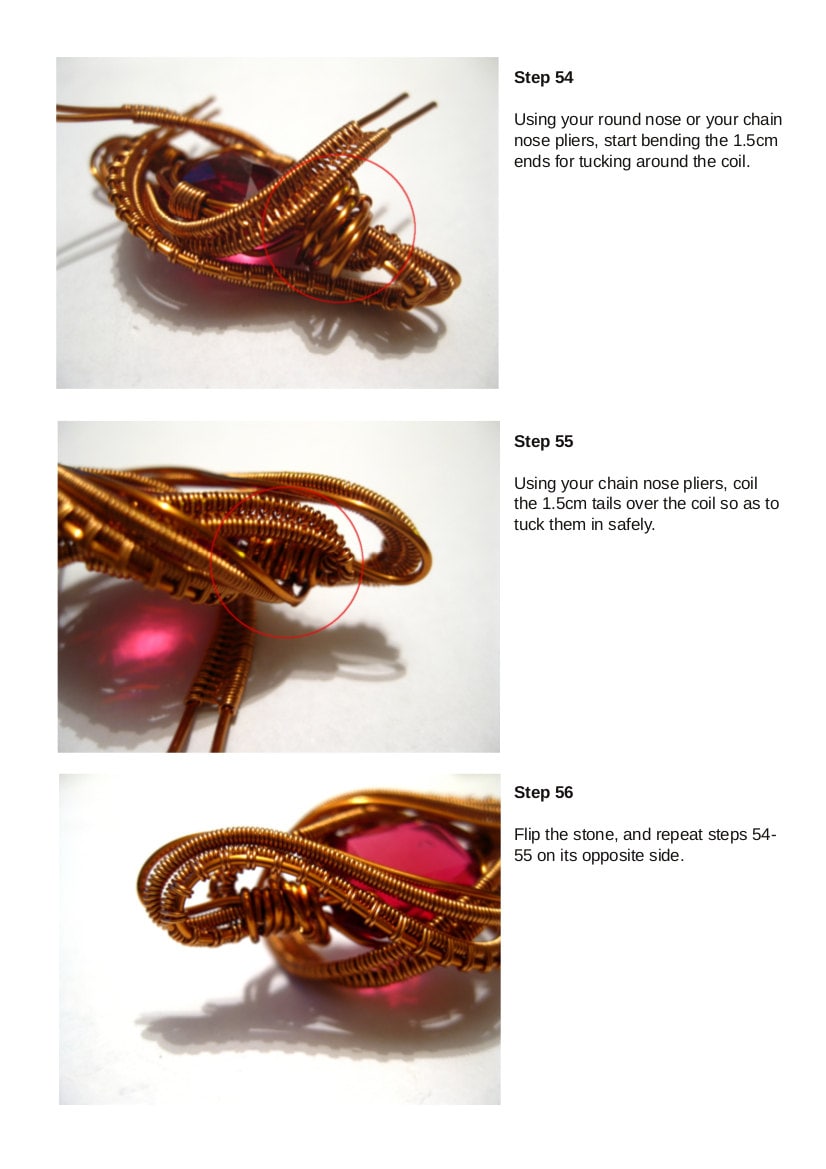 Wire Wrap Tutorial, DIY Wire Wrapping, Double Bail Heady Flow Pendant ...