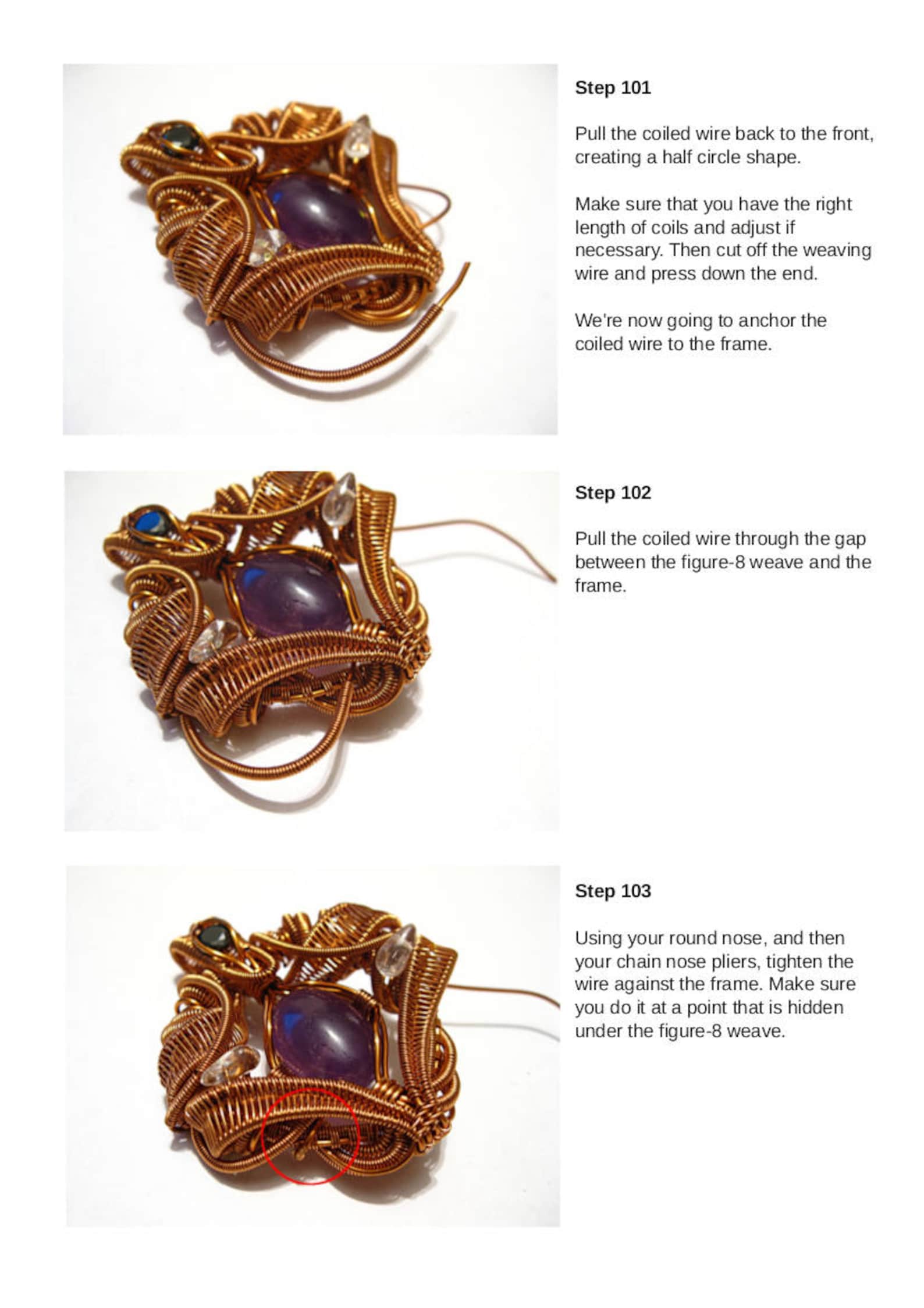 Wire Wrap Tutorial DIY Wire Wrapping Heady Complex - Etsy
