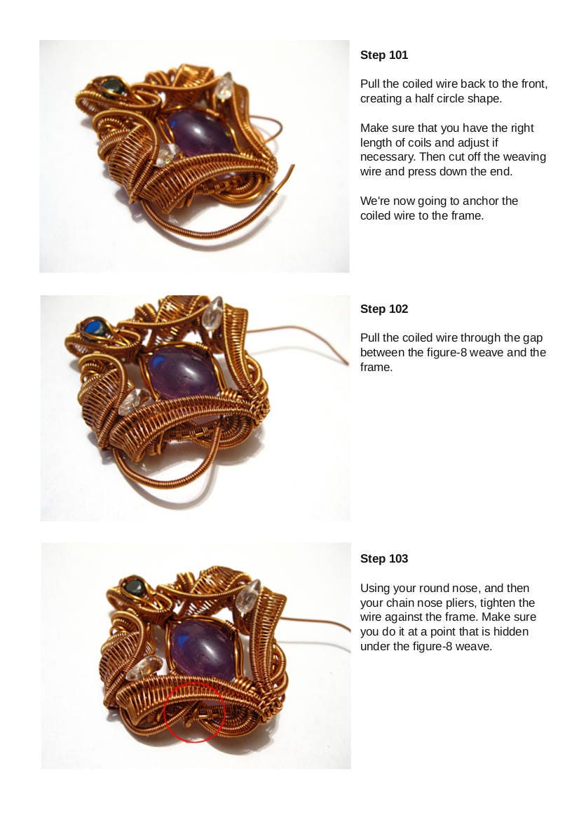 Wire Wrap Tutorial DIY Wire Wrapping Heady Complex - Etsy