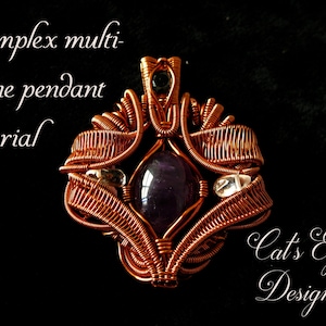 Wire Wrap Tutorial, DIY Wire Wrapping, Heady Complex Multi-stone ...