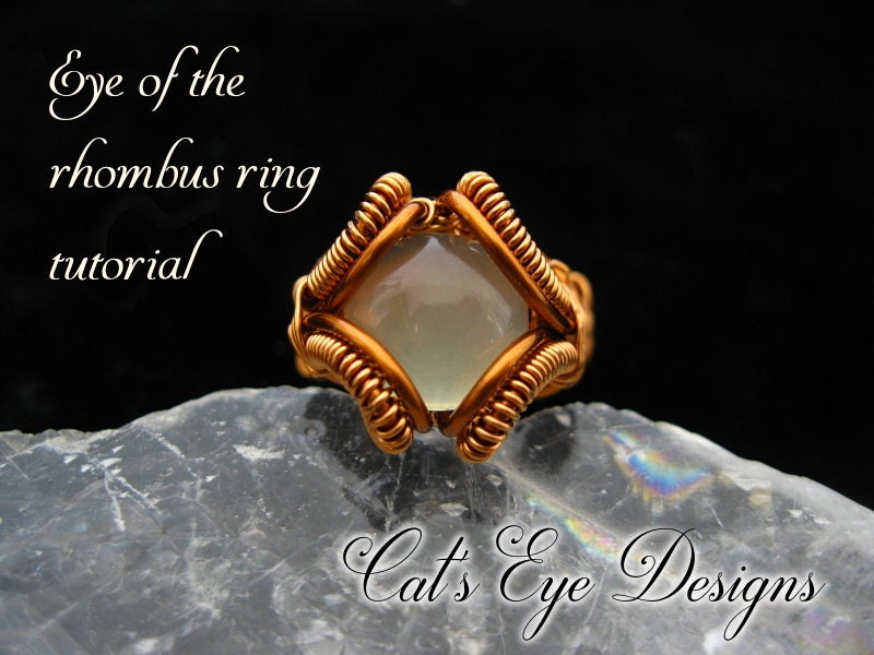 Wire Wrap Tutorial, DIY Wire Wrapping, Eye of the Rhombus Heady Ring ...