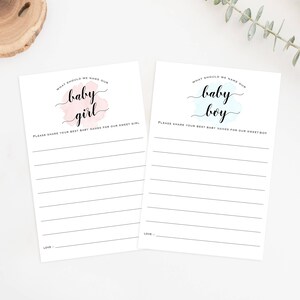 Printable Name the Baby Game Printable Baby Shower Game Name | Etsy