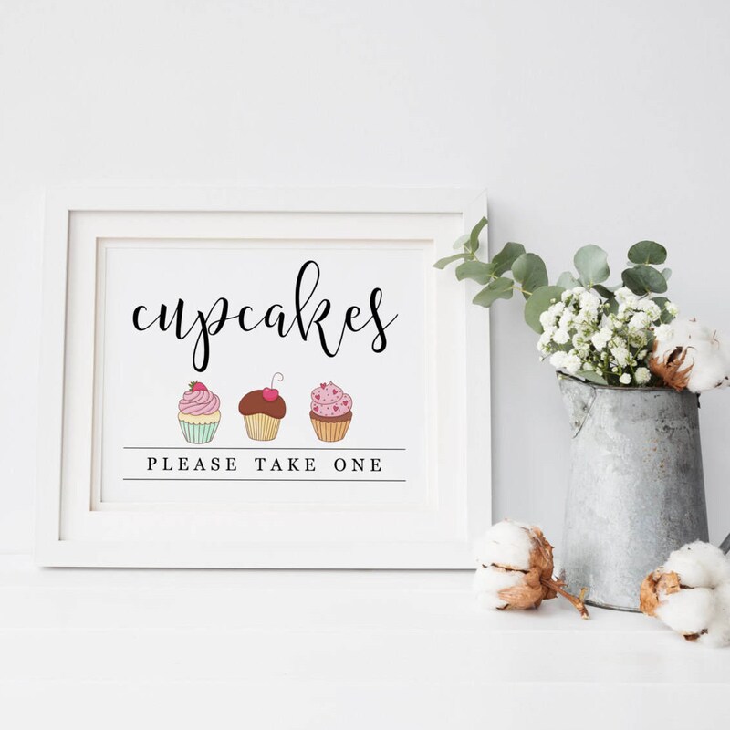 Cupcakes Sign - Etsy