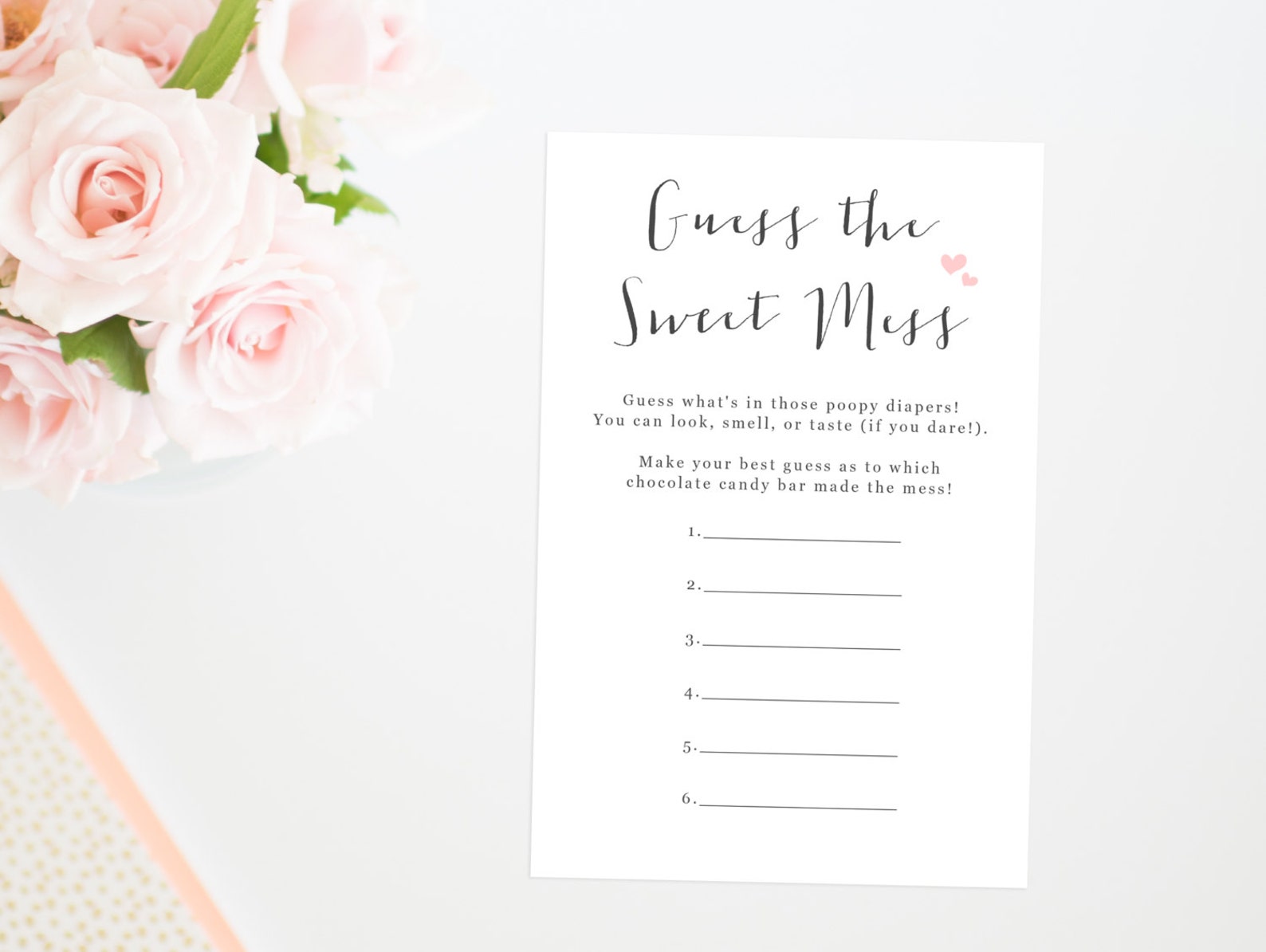 Guess the Mess Baby Shower Game Baby Shower Printable Baby - Etsy